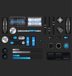 Carbon gui Royalty Free Vector Image - VectorStock