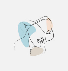 Sketch woman wearing medical face mask hand Vector Image