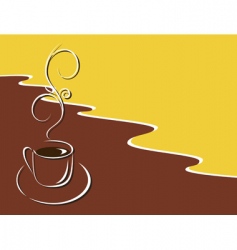 A cup of black coffee Royalty Free Vector Image