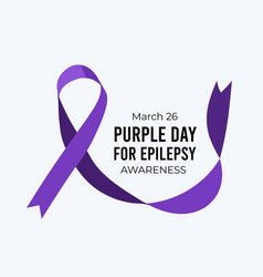 Purple day for epilepsy awareness Royalty Free Vector Image