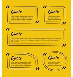 Quote blank template creative quote text template Vector Image