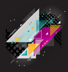 Abstract art background with geometric elements Vector Image