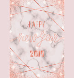 Luxury pink gold glitter round frame Royalty Free Vector