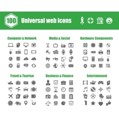 Universal Icon Set 25 icons for website and app Vector Image