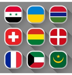 216 flags all world Royalty Free Vector Image - VectorStock