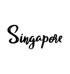 Italy handwritten calligraphy hand drawn brush Vector Image