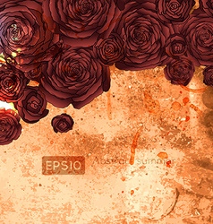 Rustic floral background Royalty Free Vector Image