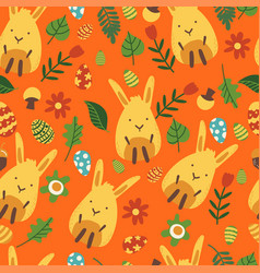 Cute easter pattern Royalty Free Vector Image - VectorStock