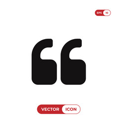 Quote left icon Royalty Free Vector Image - VectorStock