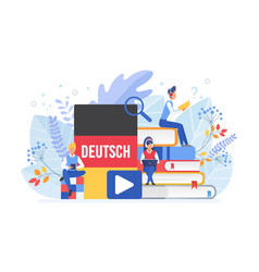 Learning language concept Royalty Free Vector Image