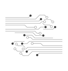 Integrated circuit chip icon graphic design Vector Image