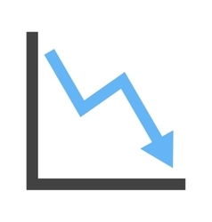 Declining Line Graph Royalty Free Vector Image