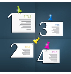 Progress Steps for Tutorial Infographics Vector Image
