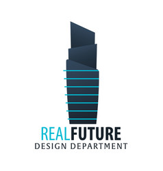 Building logo design department modern buildings Vector Image