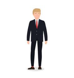 Donald trump character portrait Royalty Free Vector Image