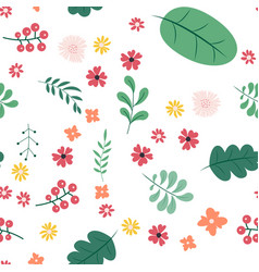 Seamless pattern with flowers Royalty Free Vector Image