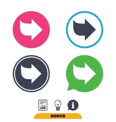 Arrow sign icon back button navigation symbol Vector Image