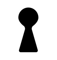 Keyhole silhouette outline symbol icon design Vector Image