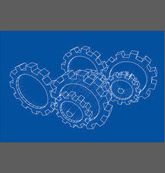 3d gears Royalty Free Vector Image - VectorStock