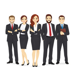 Business team set Royalty Free Vector Image - VectorStock