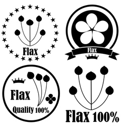 Flax Royalty Free Vector Image - VectorStock