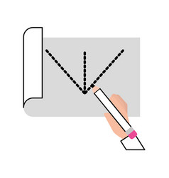 Sheet draw ideas Royalty Free Vector Image - VectorStock