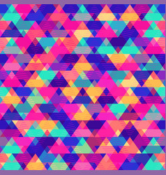 Colored triangle seamless pattern Royalty Free Vector Image