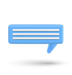 Blue comment button Royalty Free Vector Image - VectorStock