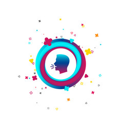 Talk or speak icon loud noise symbol Royalty Free Vector