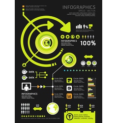 Information technology infographics Royalty Free Vector
