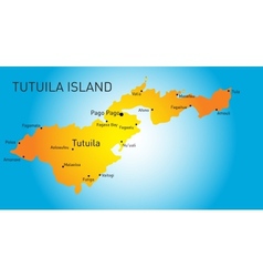 Tonga map Royalty Free Vector Image - VectorStock