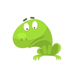 Green big frog Cartoon Royalty Free Vector Image