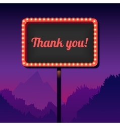 Vintage billboard with the inscription Welcome Vector Image