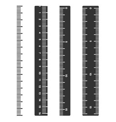 Vertical meter ruler Royalty Free Vector Image