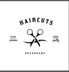 Barber shop logo western style Royalty Free Vector Image