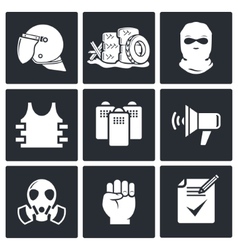Protection from retaliation concept icon Vector Image