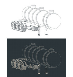 Detailed tanker truck Royalty Free Vector Image