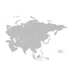 Colorful map asia Royalty Free Vector Image - VectorStock
