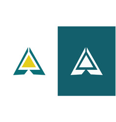 Vg triangle logo Royalty Free Vector Image - VectorStock