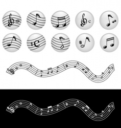 Music notes Royalty Free Vector Image - VectorStock