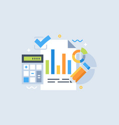 Financial report concept business background Vector Image