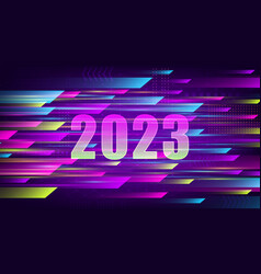 2023 happy new year greeting background Royalty Free Vector