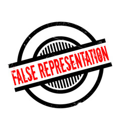 False representation rubber stamp Royalty Free Vector Image