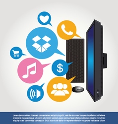 Public relations background Royalty Free Vector Image