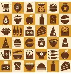 Cooking recipe pattern Royalty Free Vector Image