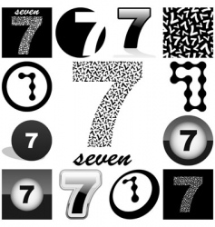 Pattern with numbers Royalty Free Vector Image