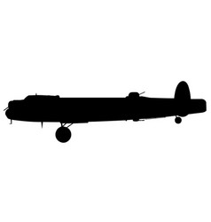 Avro lancaster iii front Royalty Free Vector Image