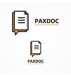 Document file logo Royalty Free Vector Image - VectorStock