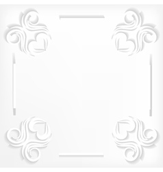 White frame Royalty Free Vector Image - VectorStock