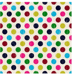 Seamless retro polka dots background Royalty Free Vector